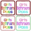 Boys and Girls Bathroom Pass Set - Creative Appliques