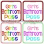 Boys and Girls Bathroom Pass Set - Creative Appliques