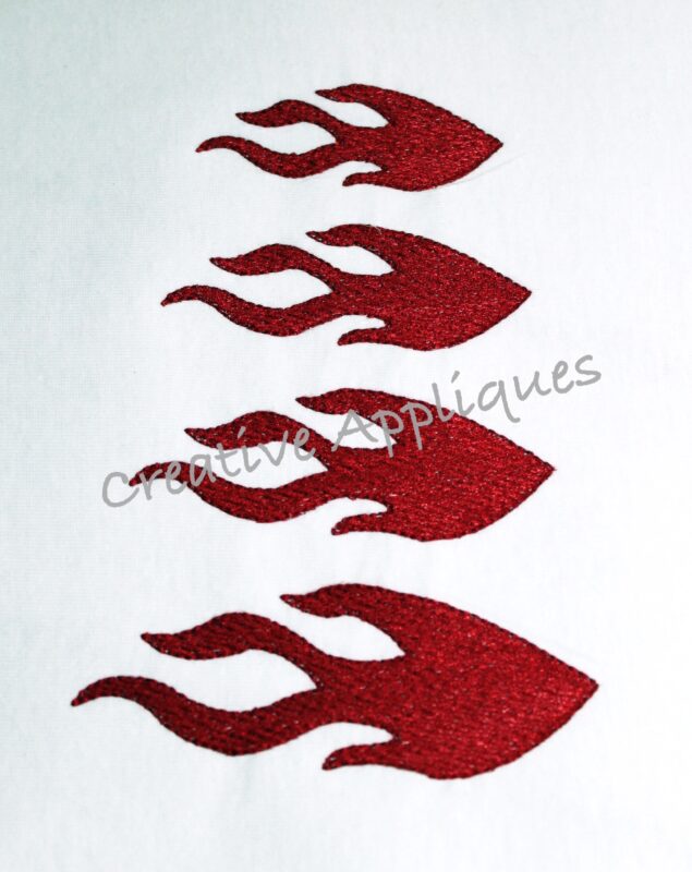 Flame Large Fill Stitch - Creative Appliques