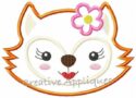 Girl Fox Face Applique - Creative Appliques