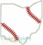 Ohio Baseball Sotball Applique - Creative Appliques