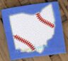 Ohio Baseball Sotball Applique - Creative Appliques