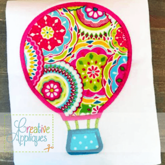 Hot Air Balloon Applique - Creative Appliques