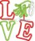 Love Mean One Hand Applique - Creative Appliques