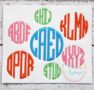 Natural Circle 4 Letter Monogram Embroidery Alphabet Font - Creative ...