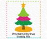 Christmas Tree Cutting File SVG DXF EPS - Creative Appliques