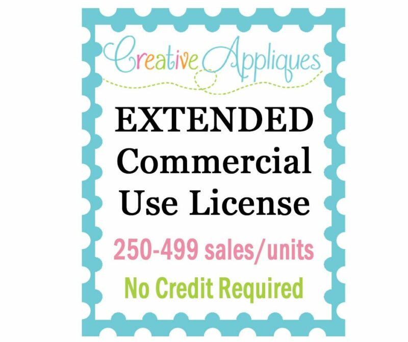 Extended Commercial Use License - Creative Appliques