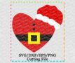 Santa Heart Hat Cutting File SVG DXF EPS - Creative Appliques