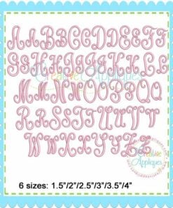 Classic Monogram Embroidery Alphabet Font - Creative Appliques