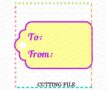 To From Gift Tag Cutting File SVG DXF EPS - Creative Appliques