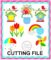 Spring Bundle Cutting File SVG DXF EPS - Creative Appliques