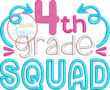 4th Grade Squad Applique - Creative Appliques