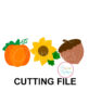 Fall Trio Cutting File SVG DXF EPS - Creative Appliques