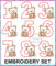 Boy Bear Numbers Applique Design Set - Creative Appliques