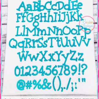 Flawless Fairytale Script Embroidery Font - Creative Appliques