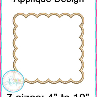 MONOGRAM FRAMES SHAPES by Creative Appliques