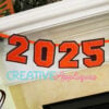 Collegiate Numbers Banner In the hoop design