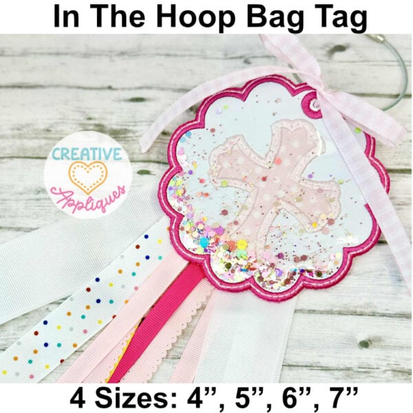 Cross Bag Tag In the Hoop Design