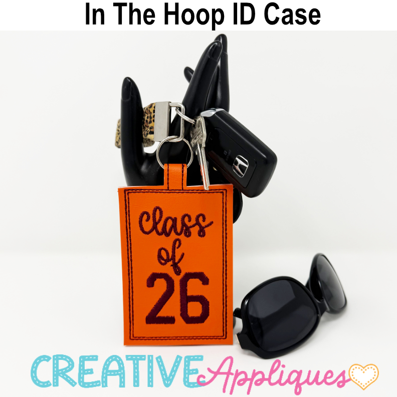 ID Card Case Snap Tab 26 In The Hoop Design - Creative Appliques